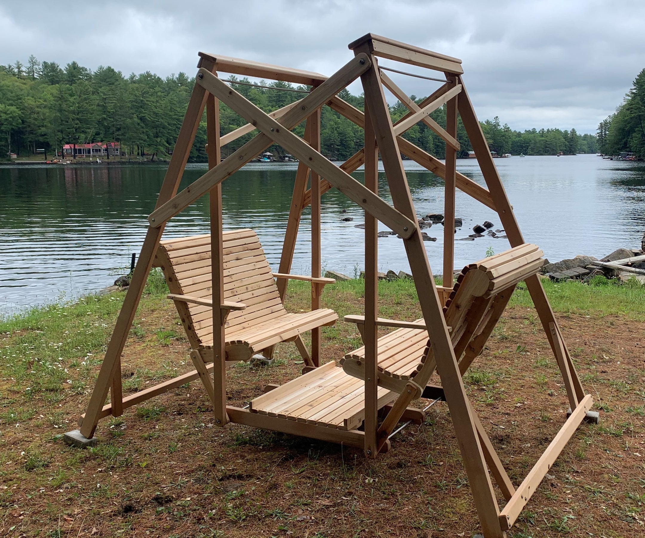 Wooden Classic Garden Swing | The Best Adirondack Chair Company