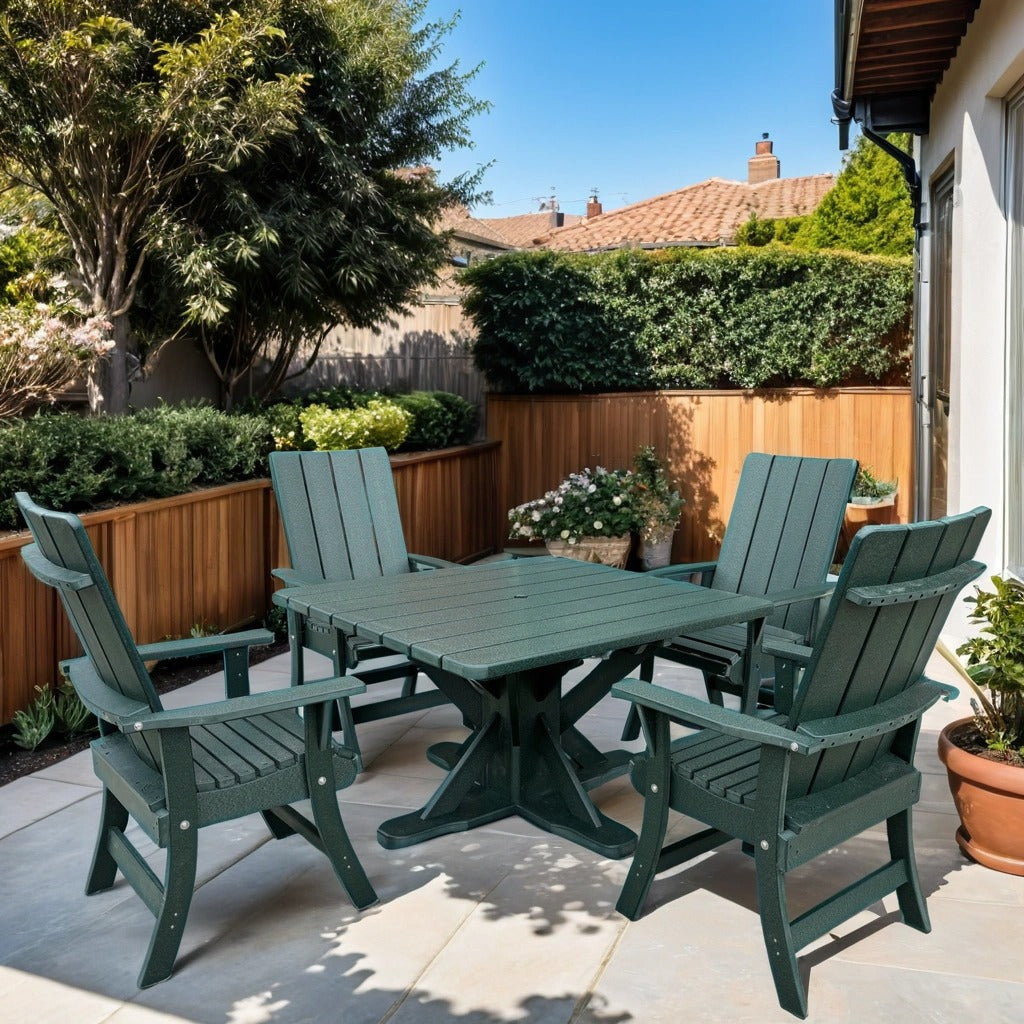 Poly-Luxe Modern Dining Set for 4 with Pedestal Table | The Best ...