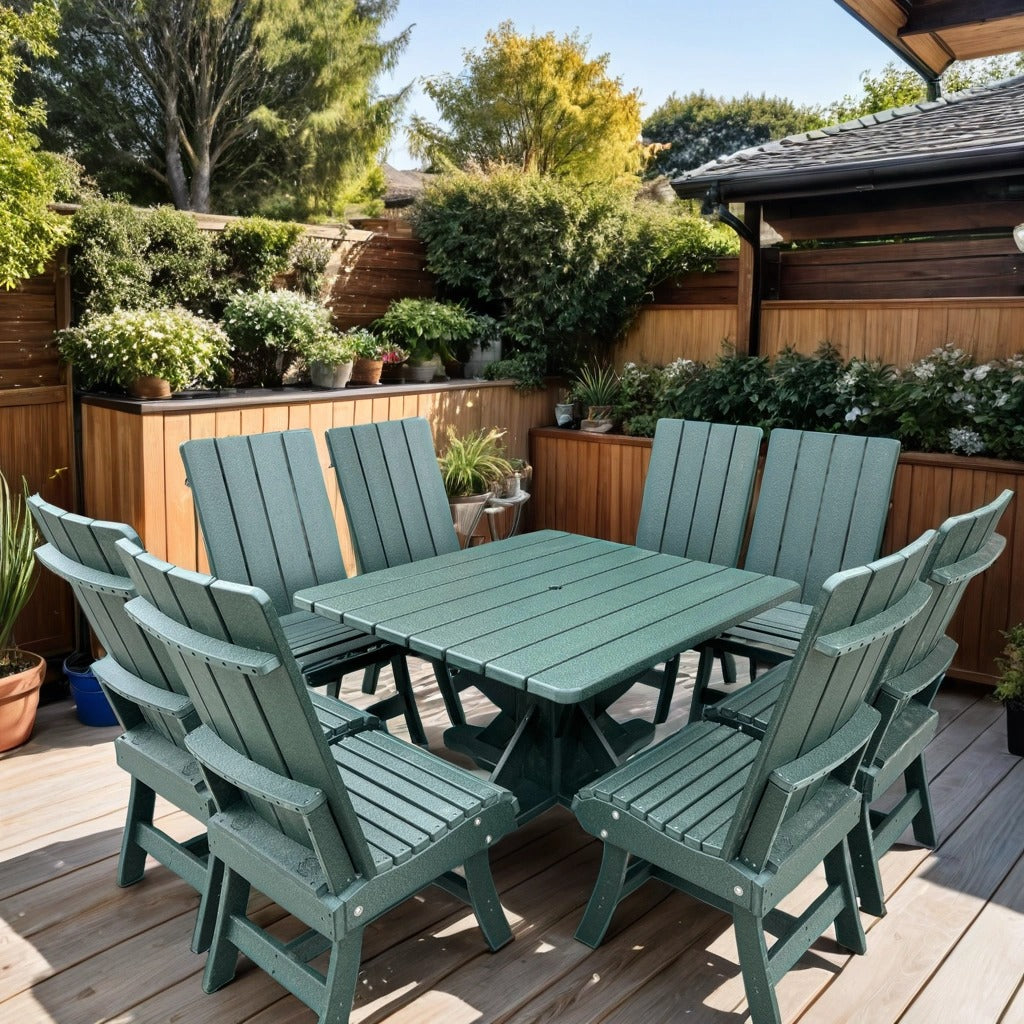 Wooden Modern Dining Set for 8 with Pedestal Table | The Best ...