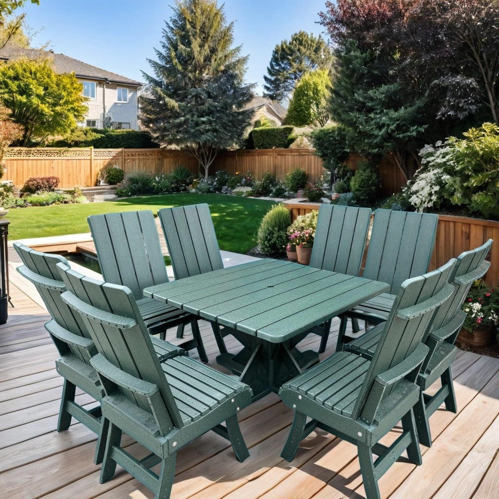 Wooden Modern Dining Set for 8 with Pedestal Table | The Best ...