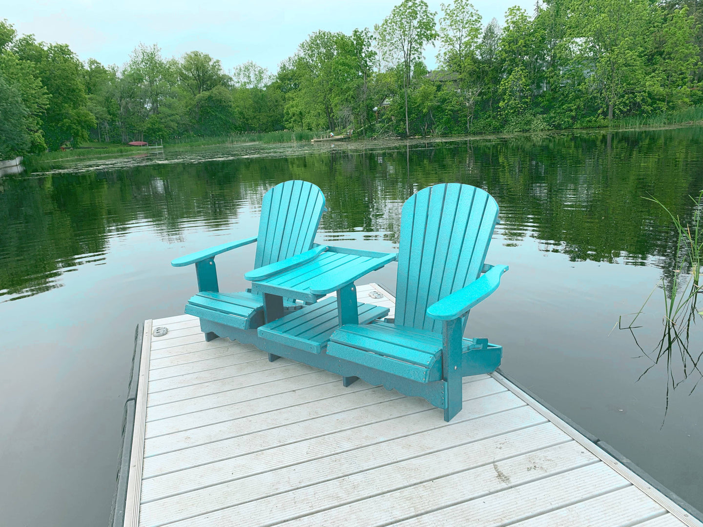 Poly-Luxe Recycled Plastic Double Royal Adirondack Chair | The Best ...