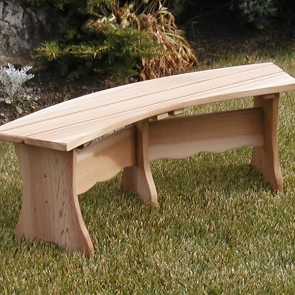 Wooden Curved Bench | The Best Adirondack Chair Company
