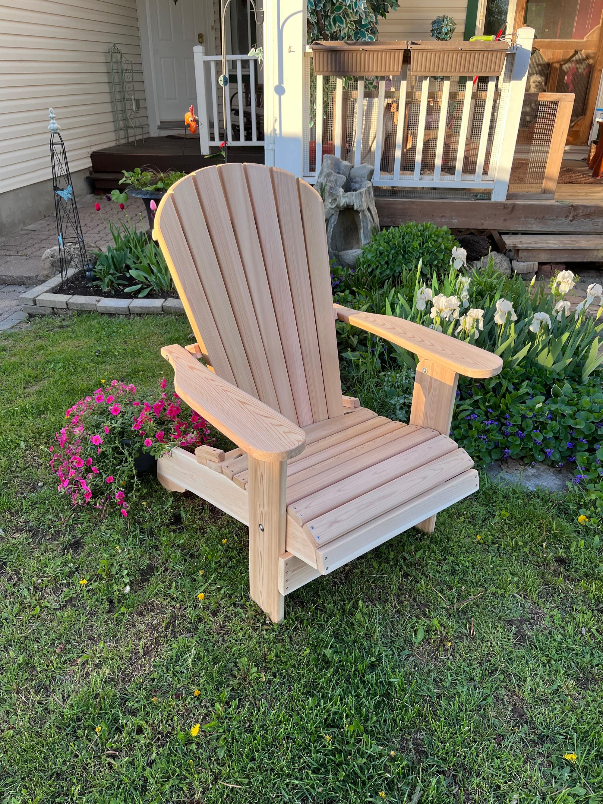 Wooden Royal Upright Adirondack Chair, easiest to get in and out of, p ...