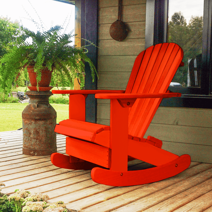 Poly-Luxe Recycled Plastic Adirondack Rocking Chair (Large) | The Best ...