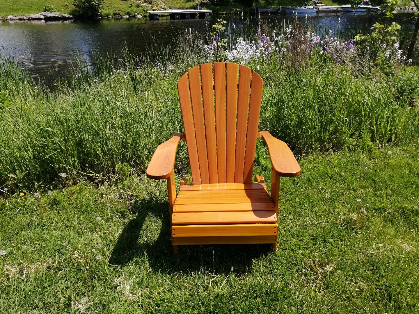 Wooden Royal Upright Adirondack Chair, easiest to get in and out of, p ...