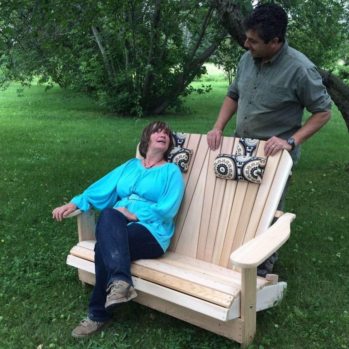 Wooden Royal Loveseat Adirondack Chair | The Best Adirondack Chair Company